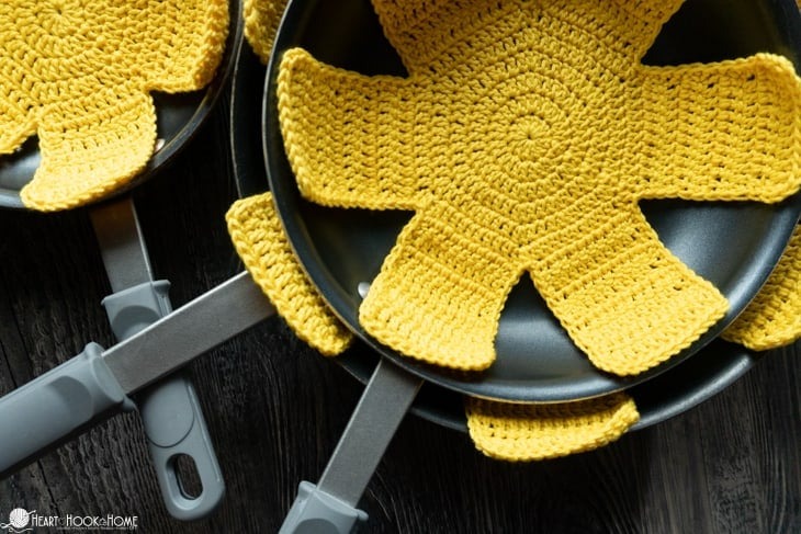 How to crochet pan protectors - easy, free pattern for all skill levels ...