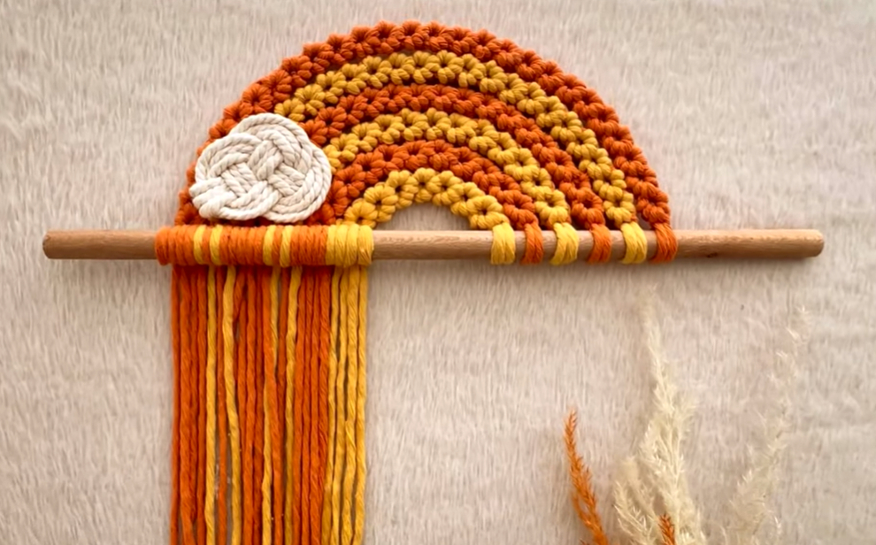 Unique macrame wall hanging tutorial - Crafts on display