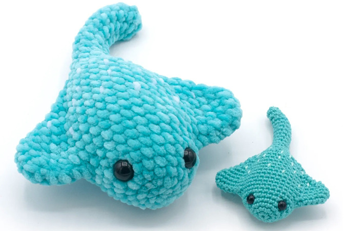 Free stingray amigurumi pattern - Crafts on display