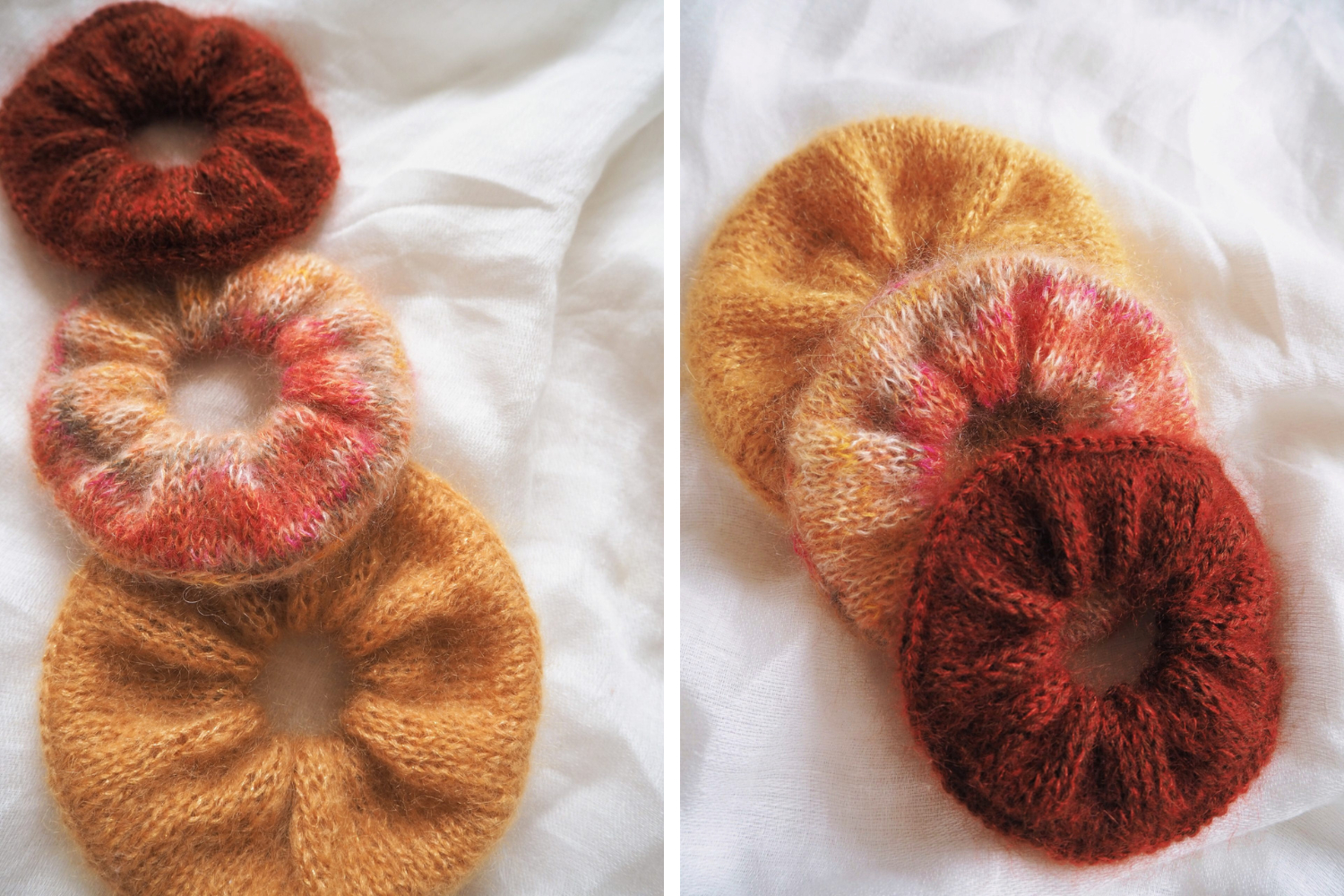Knit a cute scrunchie - free beginner-friendly pattern for easy gifts ...