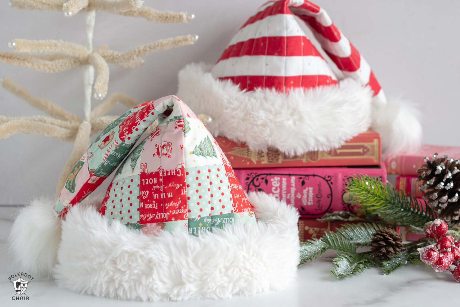 Free Santa hat sewing pattern - Crafts on display