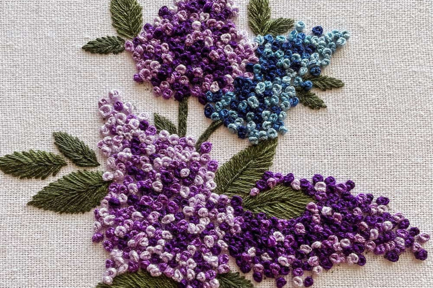 DIY floral bouquet with French knots: easy tutorial for beginners ...