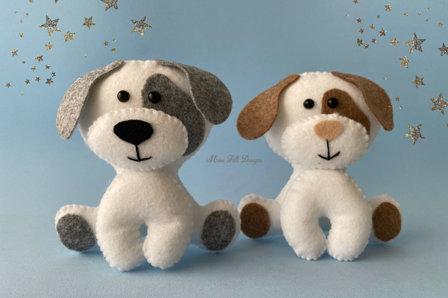 Free felt puppy pattern - perfect for nursery decor & DIY gifts ...