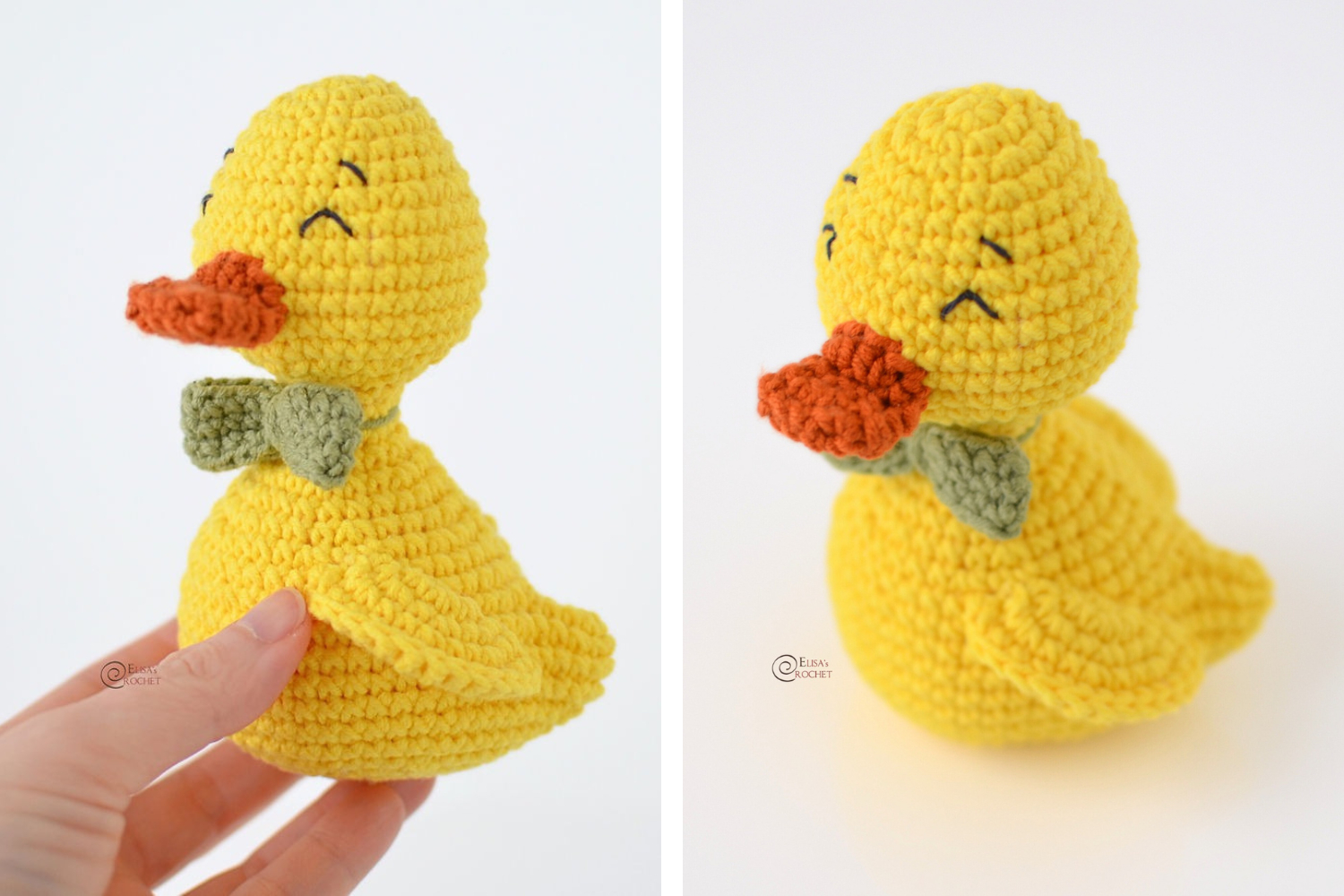 Free amigurumi duck crochet pattern - easy, cute, and fun! - Crafts on ...