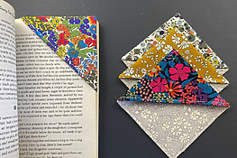 5-minute DIY fabric corner bookmarks - Crafts on display