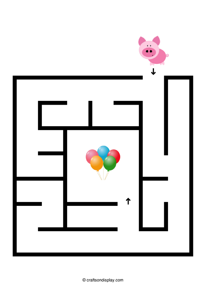 Super Easy Mazes (Ages 3-5) - Crafts on display