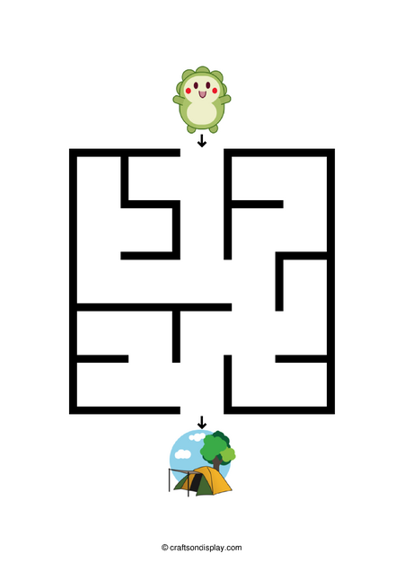 Super Easy Mazes (Ages 3-5) - Crafts on display