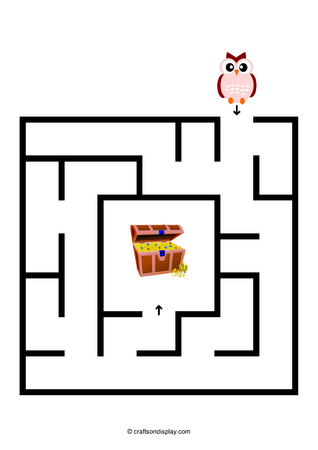 Super Easy Mazes (Ages 3-5) - Crafts on display