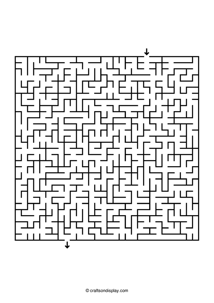 Free printable mazes - Crafts on display