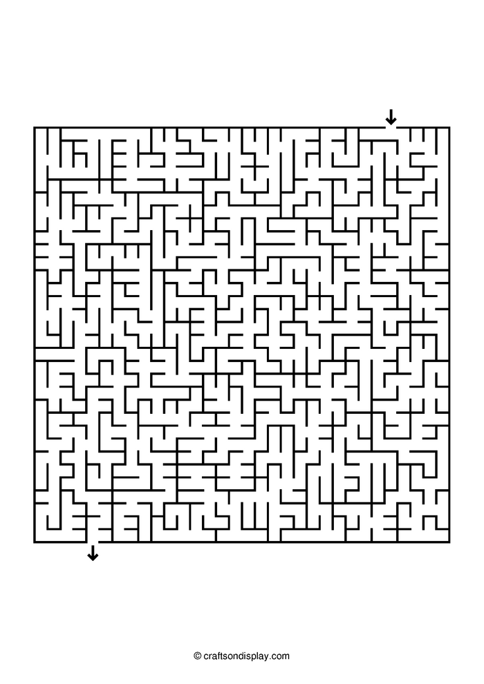 Challenging mazes (ages 9+) - Crafts on display