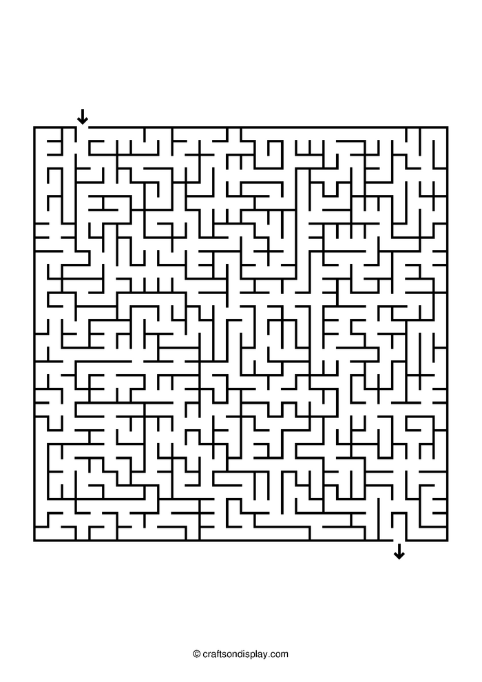 Free printable mazes - Crafts on display