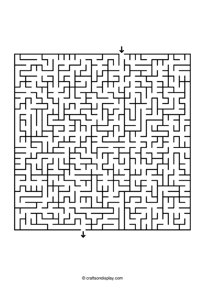 Challenging mazes (ages 9+) - Crafts on display