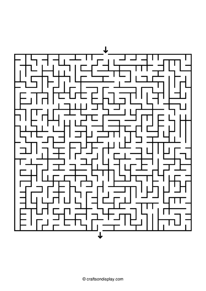 Challenging mazes (ages 9+) - Crafts on display