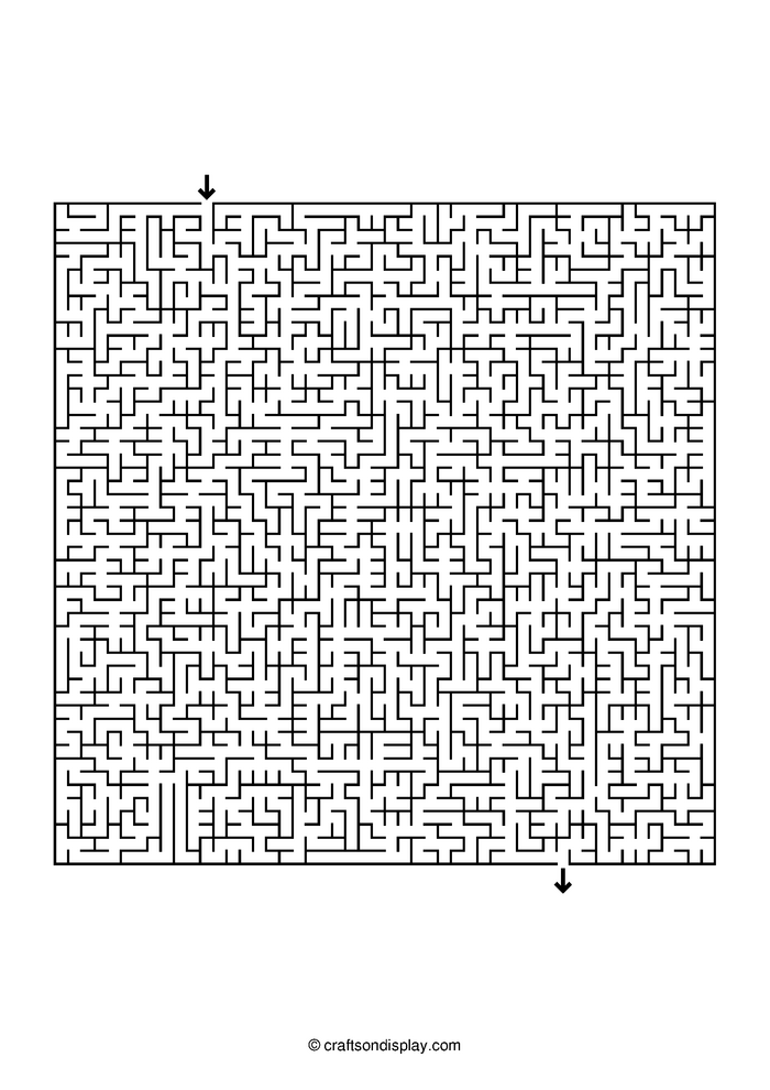 Difficult mazes (ages 13+) - Crafts on display