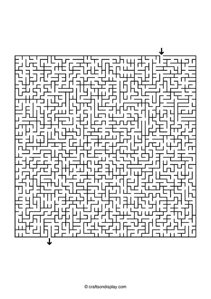 Difficult mazes (ages 13+) - Crafts on display