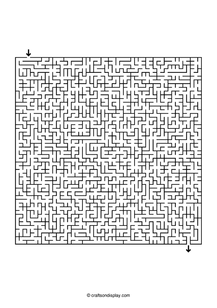 Difficult mazes (ages 13+) - Crafts on display