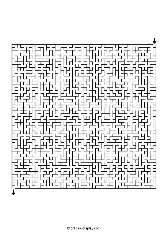 Difficult mazes (ages 13+) - Crafts on display