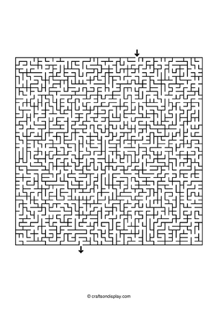 Difficult mazes (ages 13+) - Crafts on display