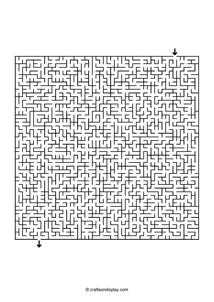 Difficult mazes (ages 13+) - Crafts on display