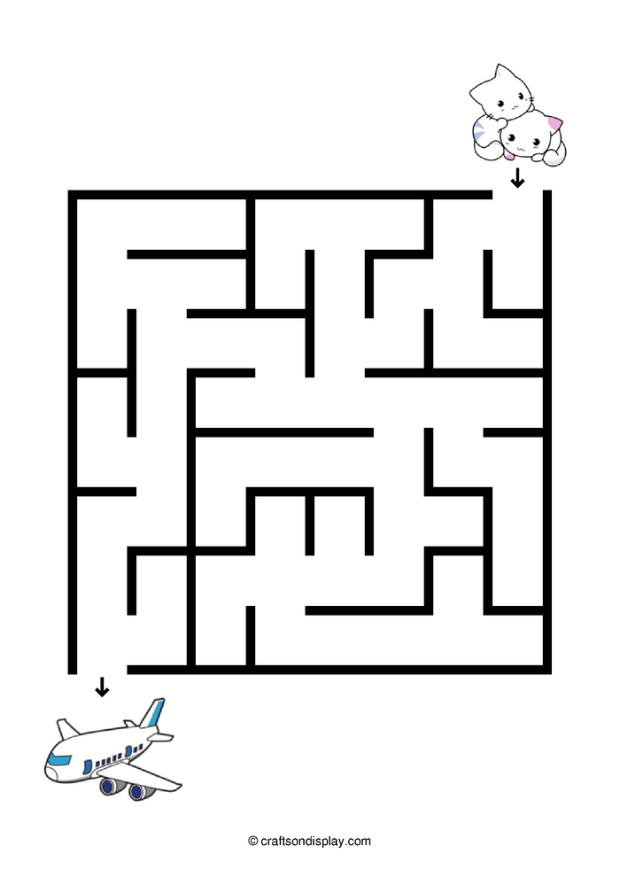 Easy mazes (ages 4-6) - Crafts on display