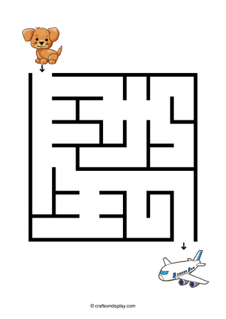 Easy mazes (ages 4-6) - Crafts on display