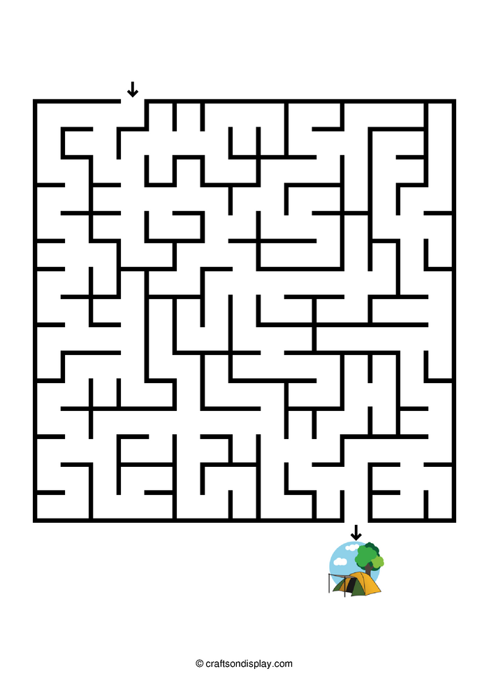Intermediate mazes (ages 7-9) - Crafts on display