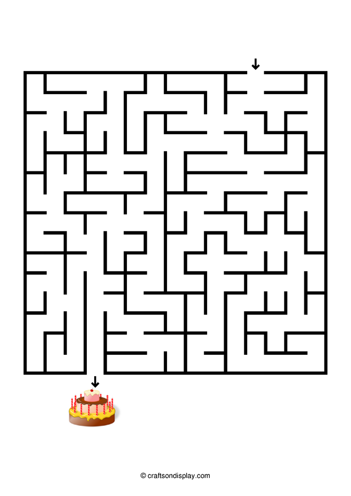 Intermediate mazes (ages 7-9) - Crafts on display