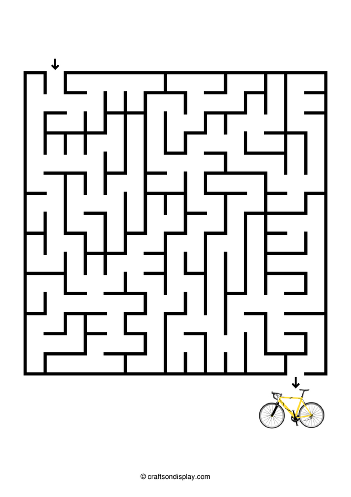 Free printable mazes - Crafts on display