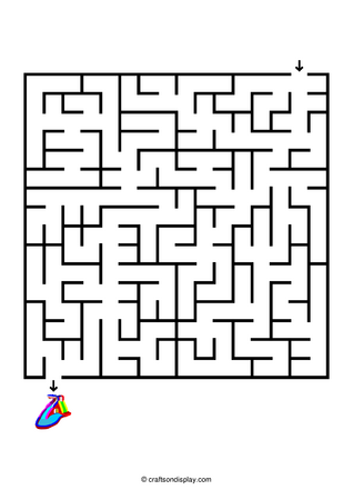 Intermediate mazes (ages 7-9) - Crafts on display