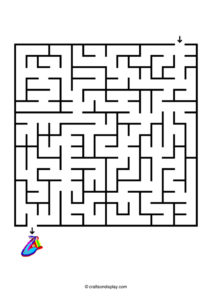 Intermediate mazes (ages 7-9) - Crafts on display