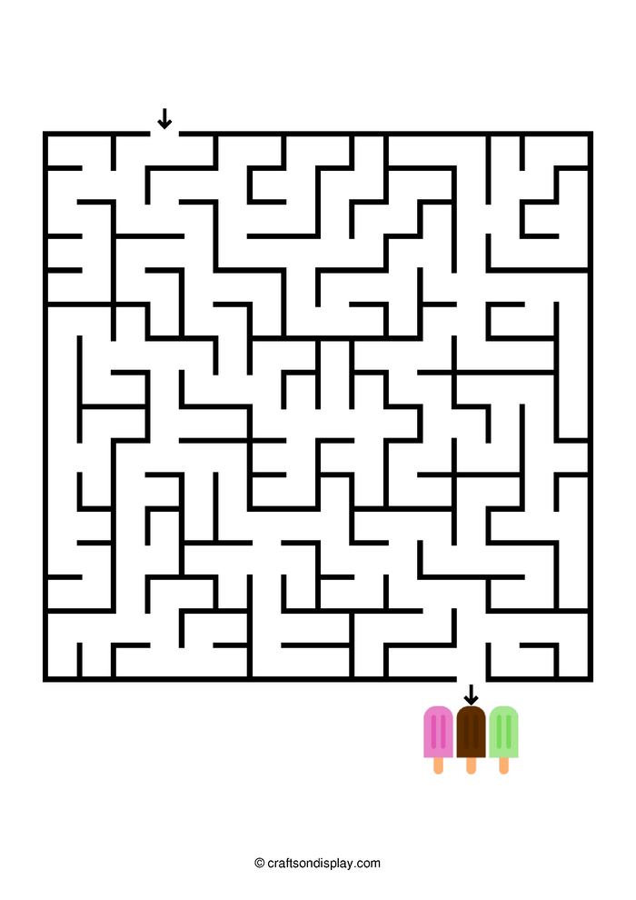 Intermediate mazes (ages 7-9) - Crafts on display