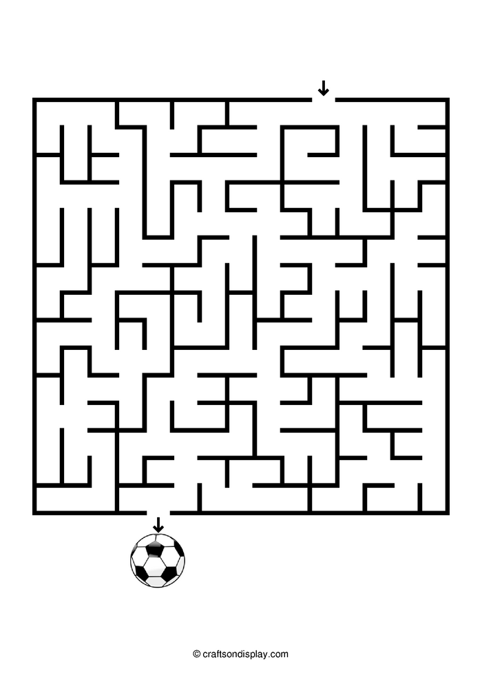 Intermediate mazes (ages 7-9) - Crafts on display