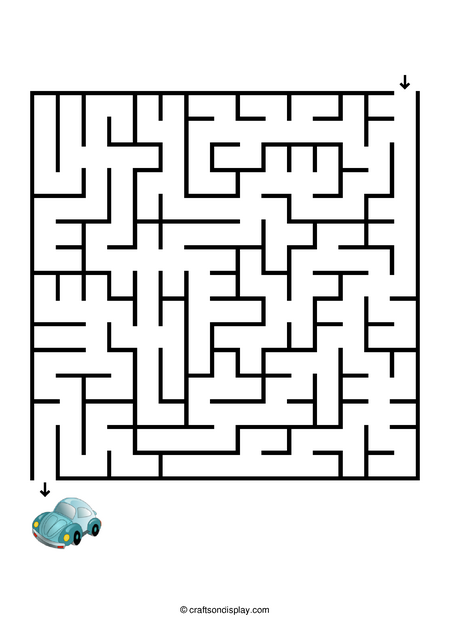Intermediate mazes (ages 7-9) - Crafts on display