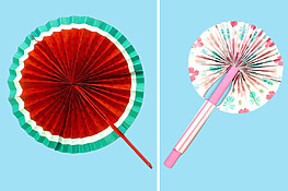 How to make cute paper fans for summer: easy tutorial - Crafts on display