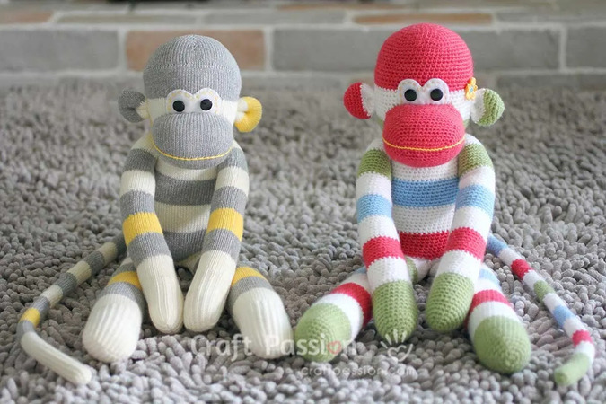 How to sew sock monkeys - Crafts on display