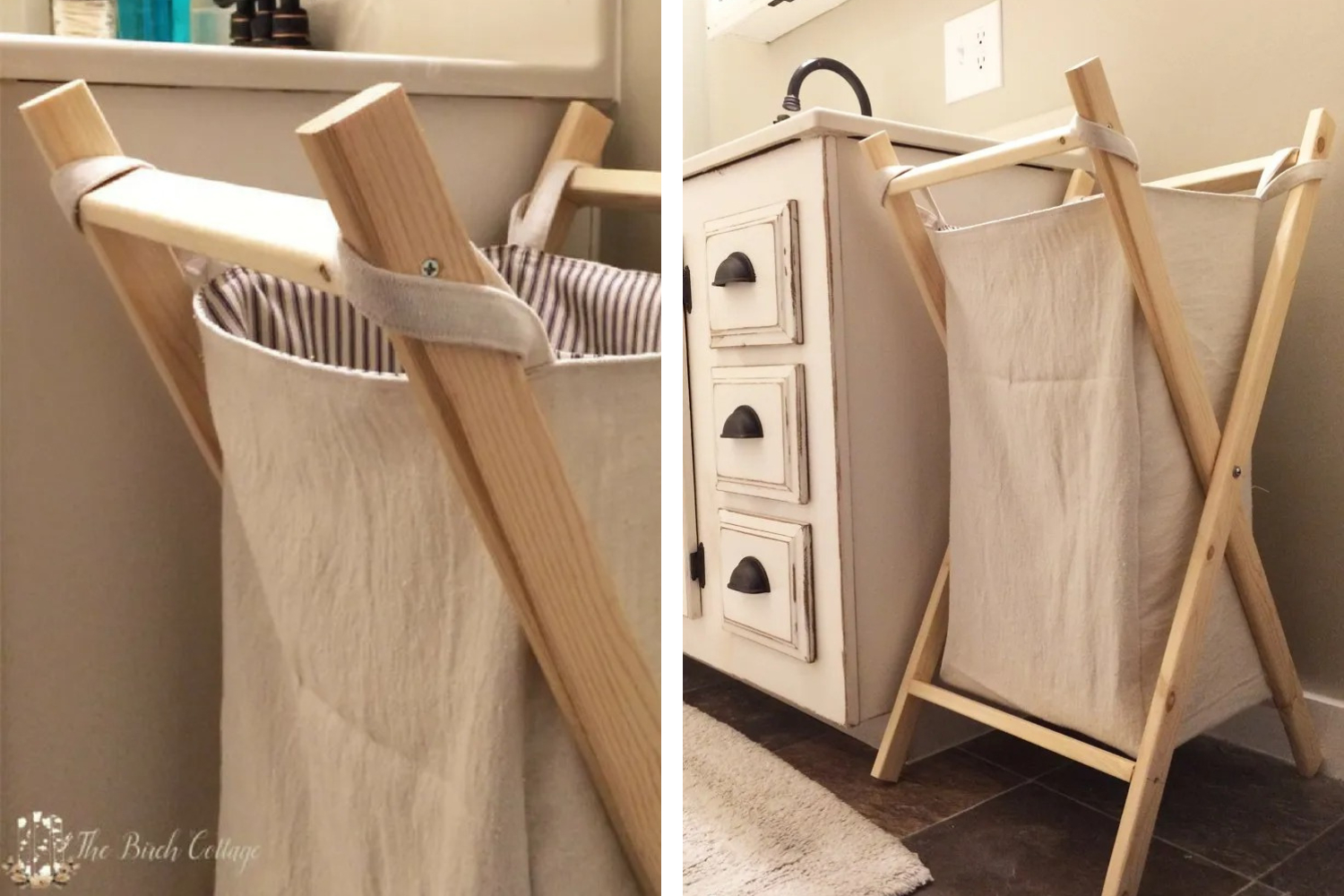 How to sew a reversible laundry hamper - Crafts on display