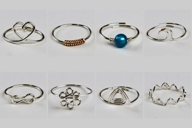 How to make DIY wire rings - simple jewelry ideas to sell - Crafts on ...