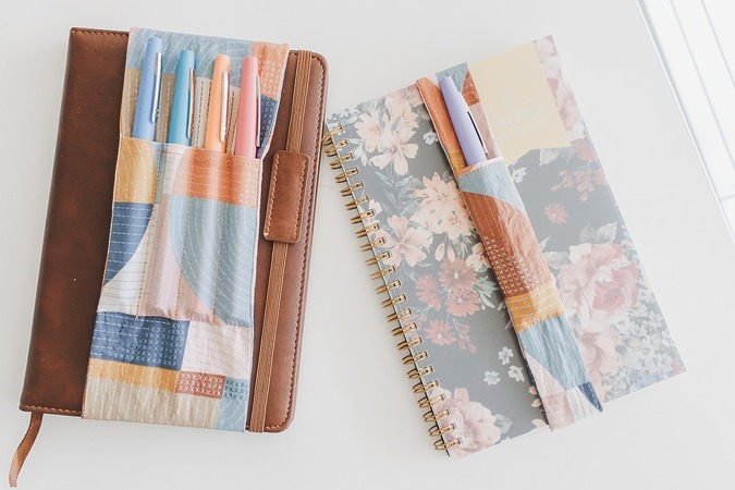 DIY pen holder for notebooks and planners - Crafts on display
