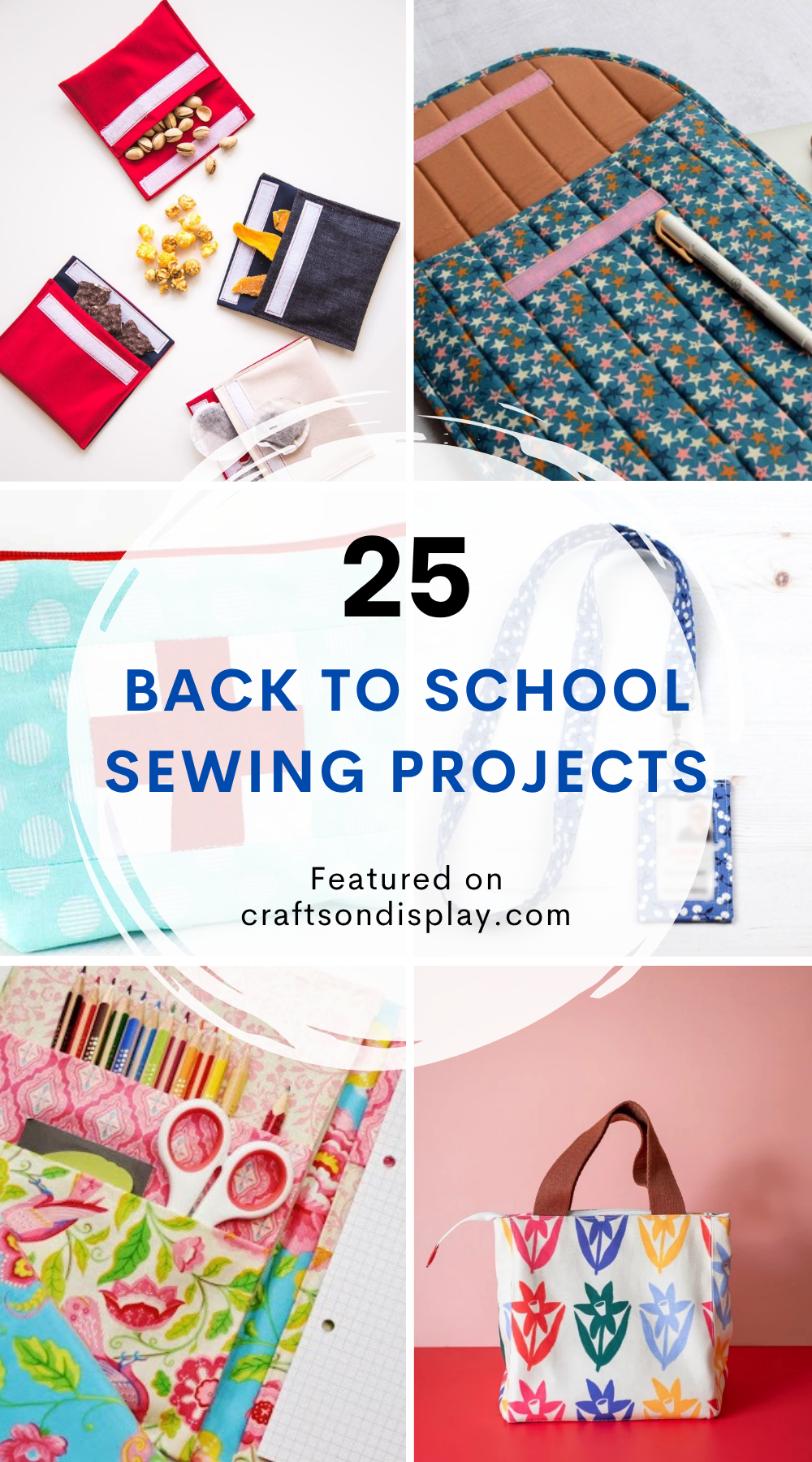 25 back to school sewing projects - free patterns - Crafts on display