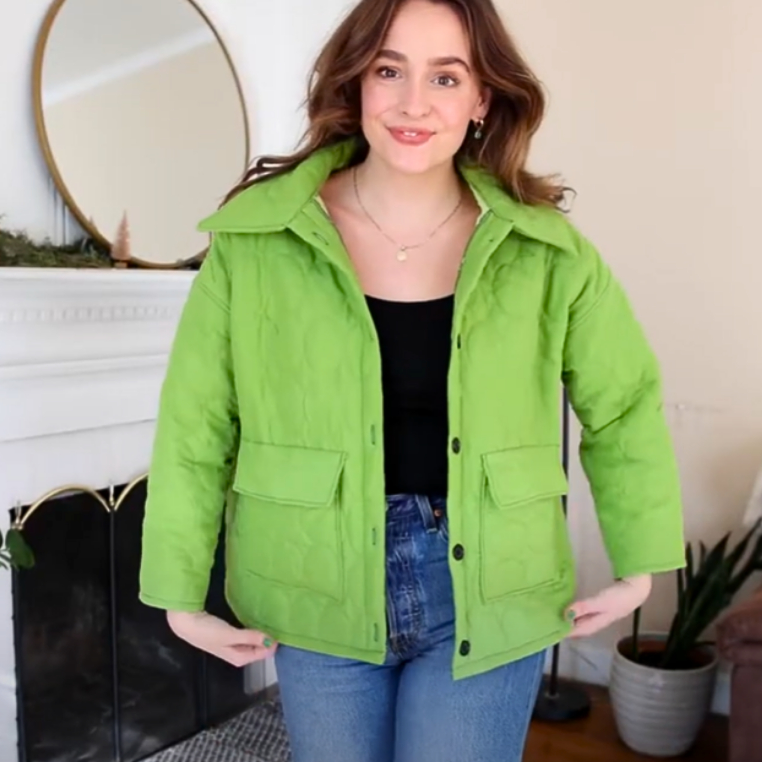 DIY quilted jacket from a blanket - Crafts on display