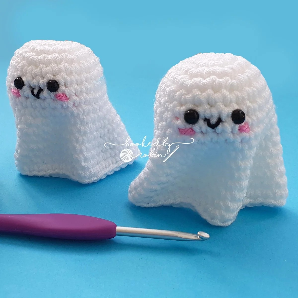 Easy amigurumi ghost - free pattern - Crafts on display