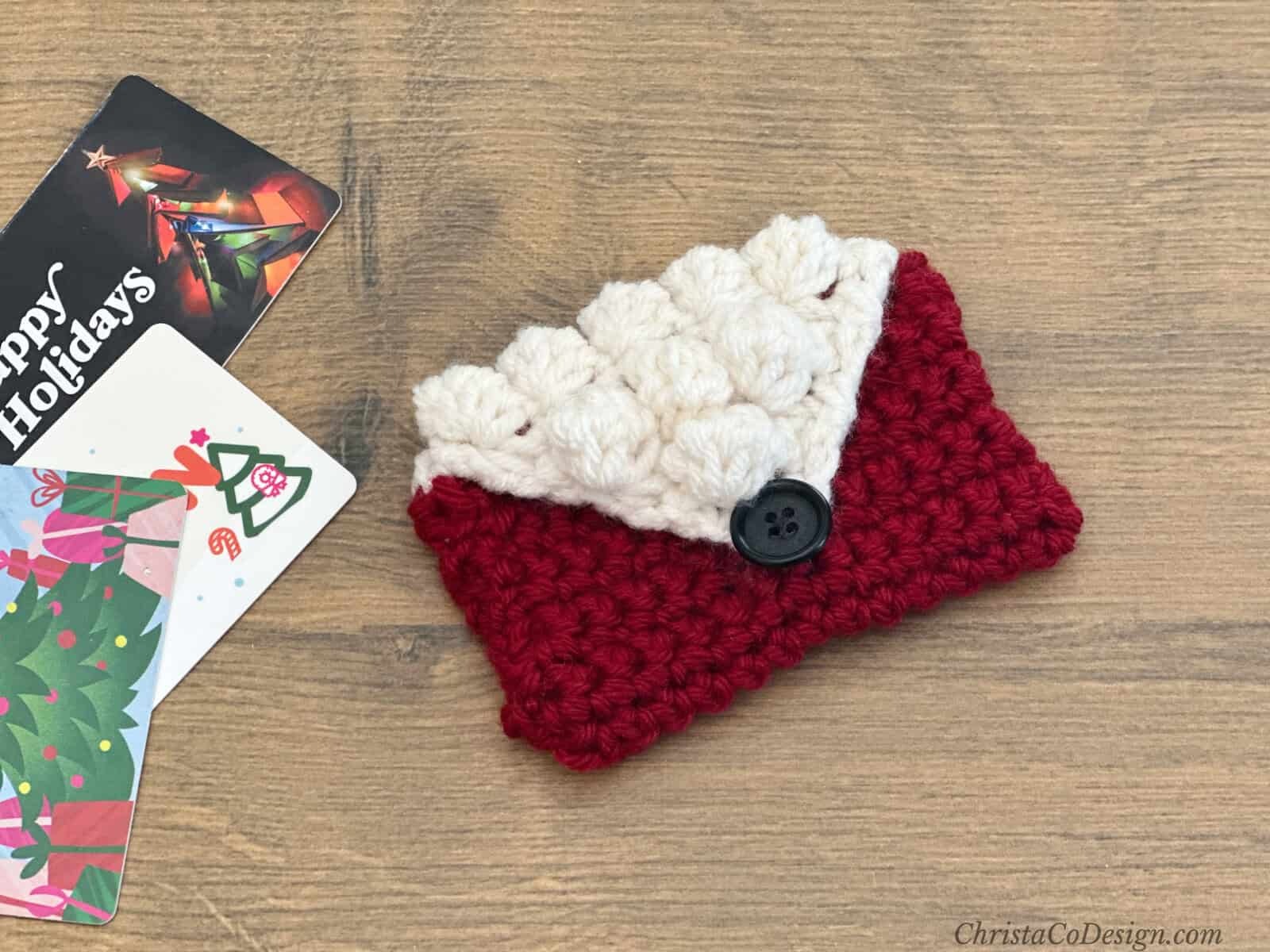 Free crochet gift card holder pattern - Crafts on display