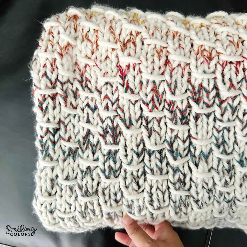 Free textured blanket knitting pattern - Crafts on display