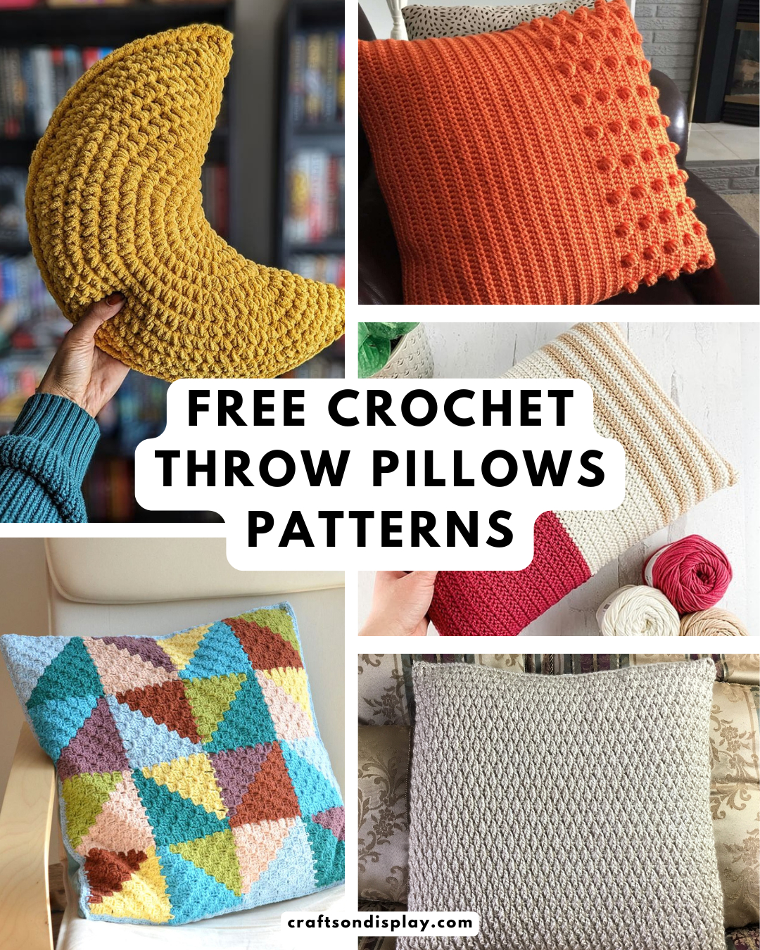 10 free crochet throw pillows patterns to refresh your space - Crafts ...