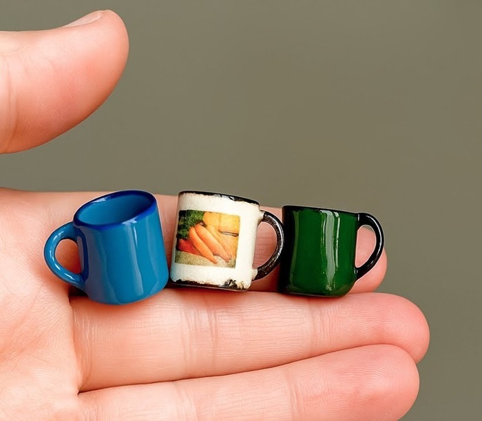 How to make mini ceramic mugs from cardboard - Crafts on display