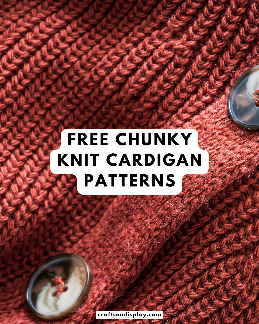 Chunky knit cardigan patterns: easy super bulky designs - Crafts on display