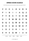 Free printable spring word search puzzles with answer keys - Crafts on ...