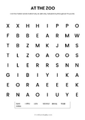Free printable animal word search puzzles for all ages - Crafts on display