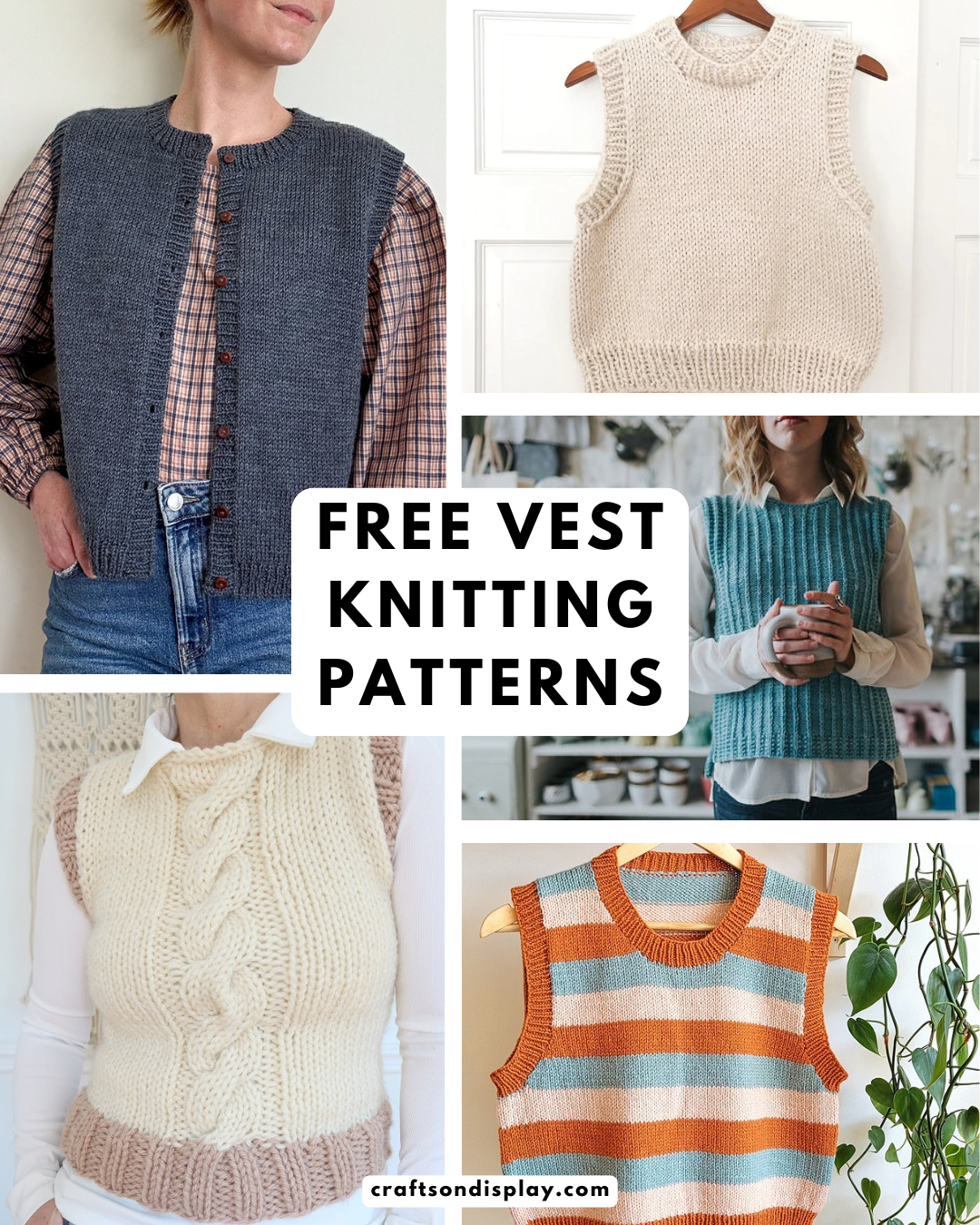 How to knit a vest: free patterns + easy tips for new knitters - Crafts ...