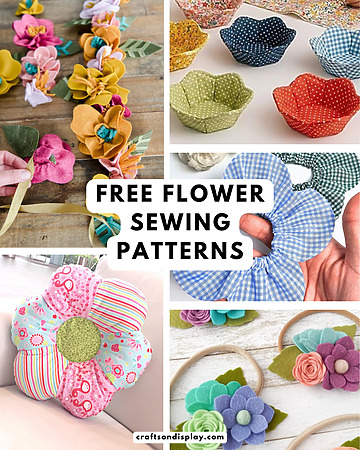 22 best free flower sewing patterns: DIY floral crafts for scraps ...